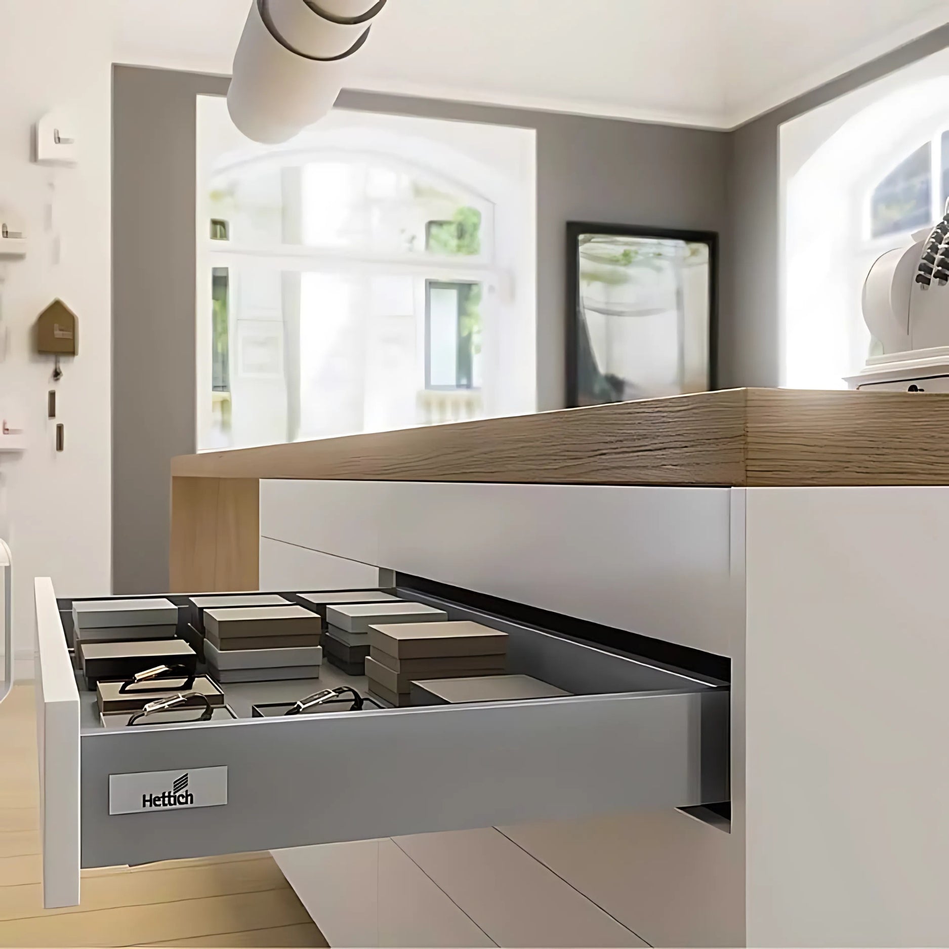 Hettich InnoTech Atira Drawer System - Silver Finish | Hardware Depot