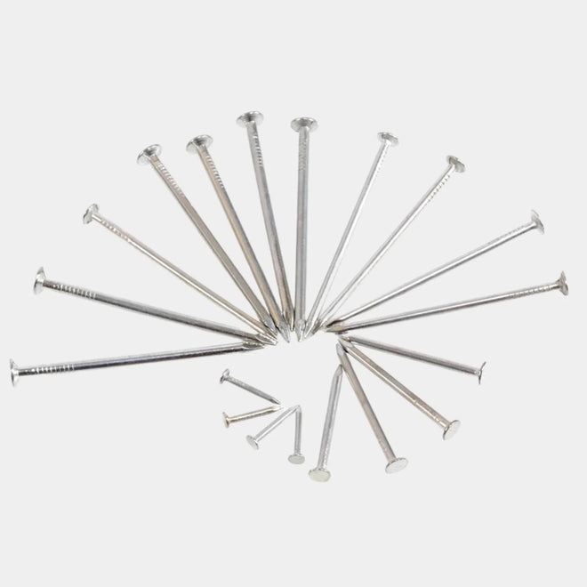 MS Wire Nails Per Kg - Polished Sharp Diamond Point | Hardware Depot